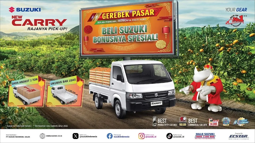 Promo - Bisnis Makin Cuan dengan Grebek Pasar Bersama Suzuki New Carry Pick-up! | Suzuki Indonesia