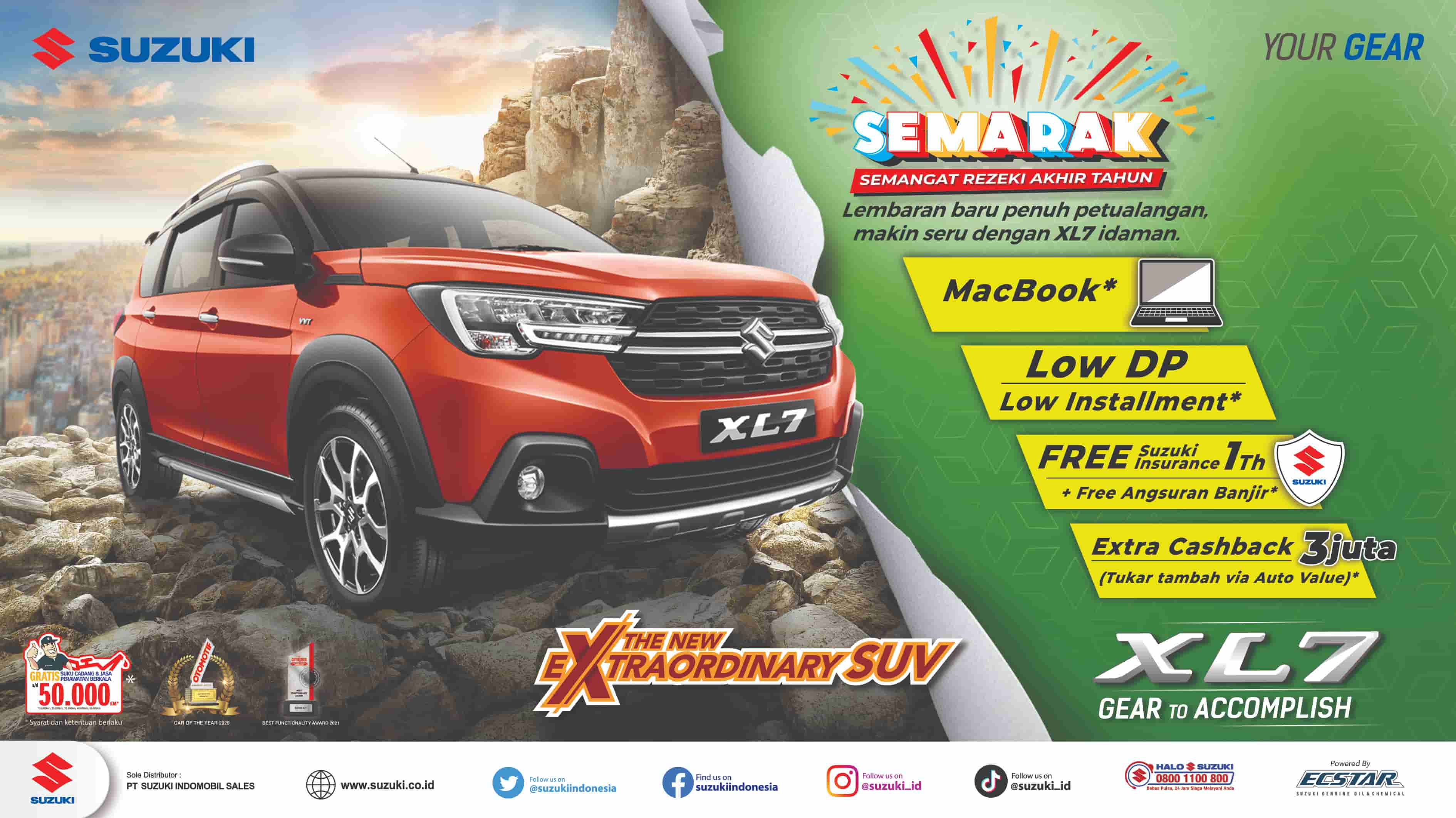 Semarak Bersama Mobil Suzuki XL7 di Akhir Tahun 2021 | Suzuki Indonesia